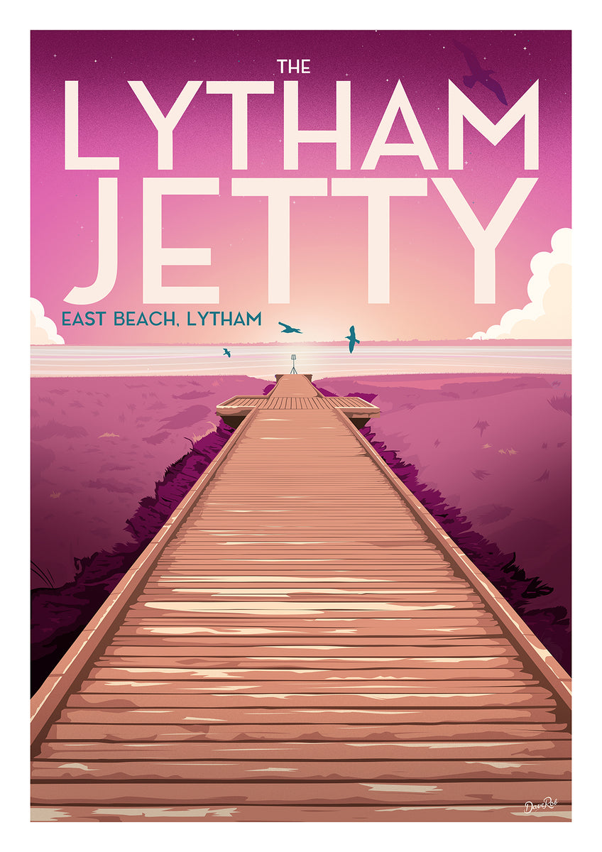 Lytham Jetty Poster Print – DaveRobshop