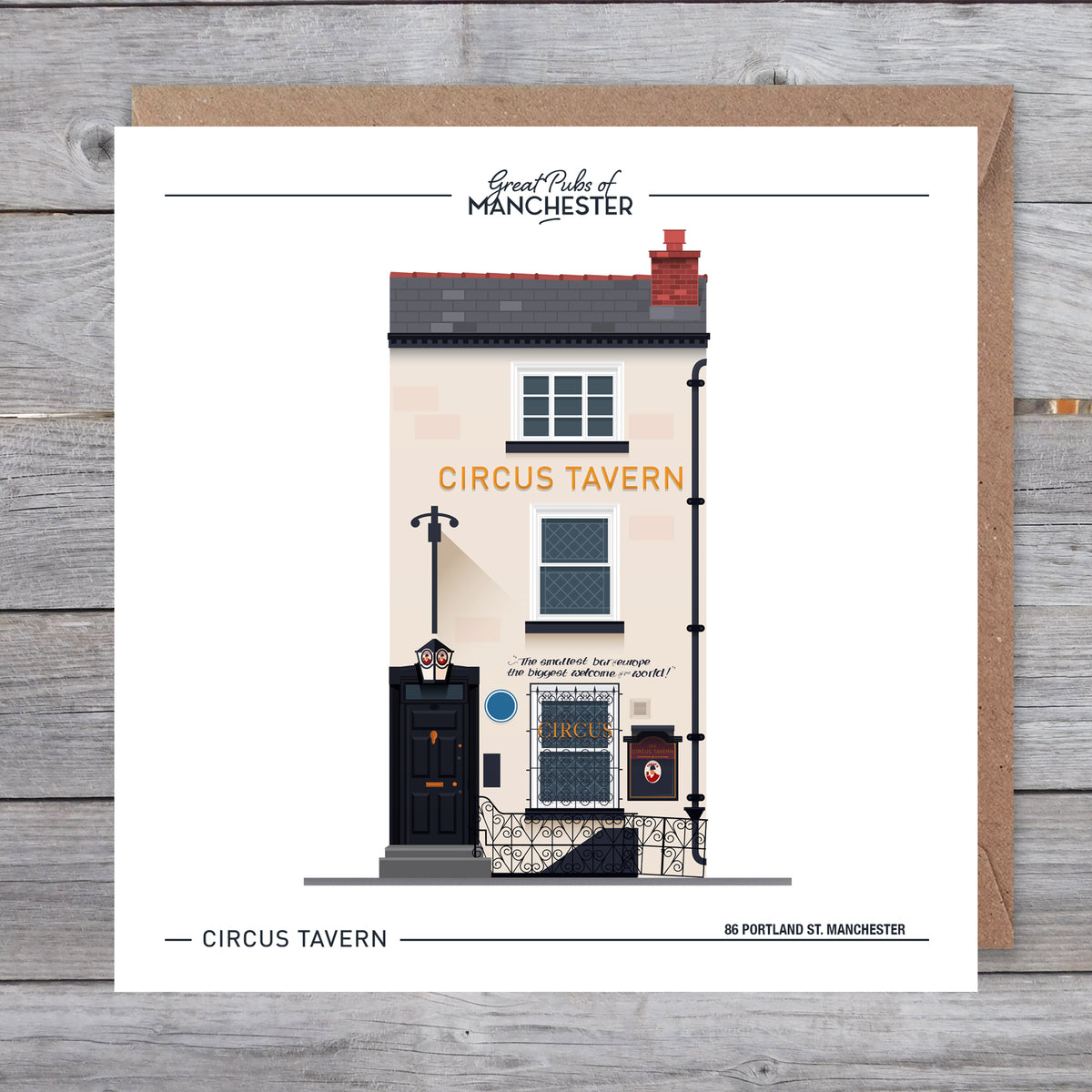 Great Pubs of Manchester - Circus Tavern Greetings card – DaveRobshop