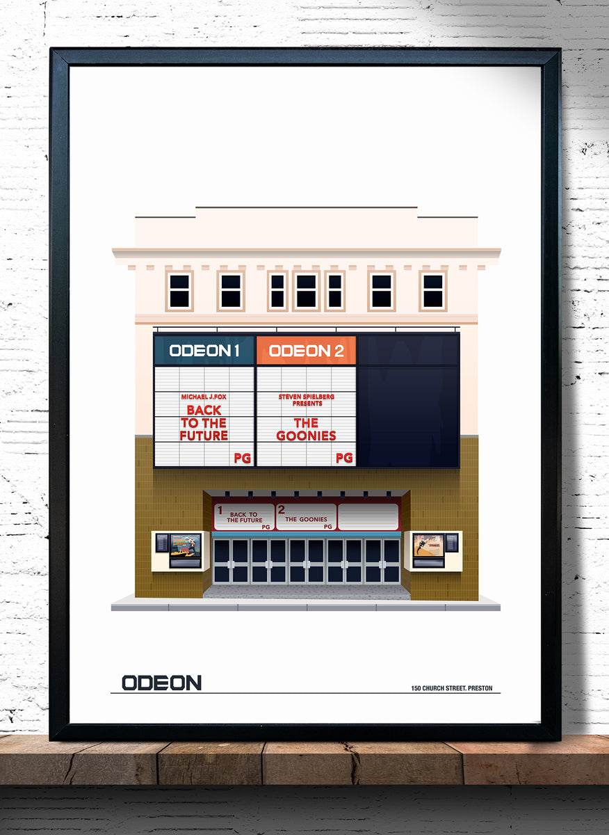 The Odeon Cinema, Church St. Preston Poster Print – DaveRobshop